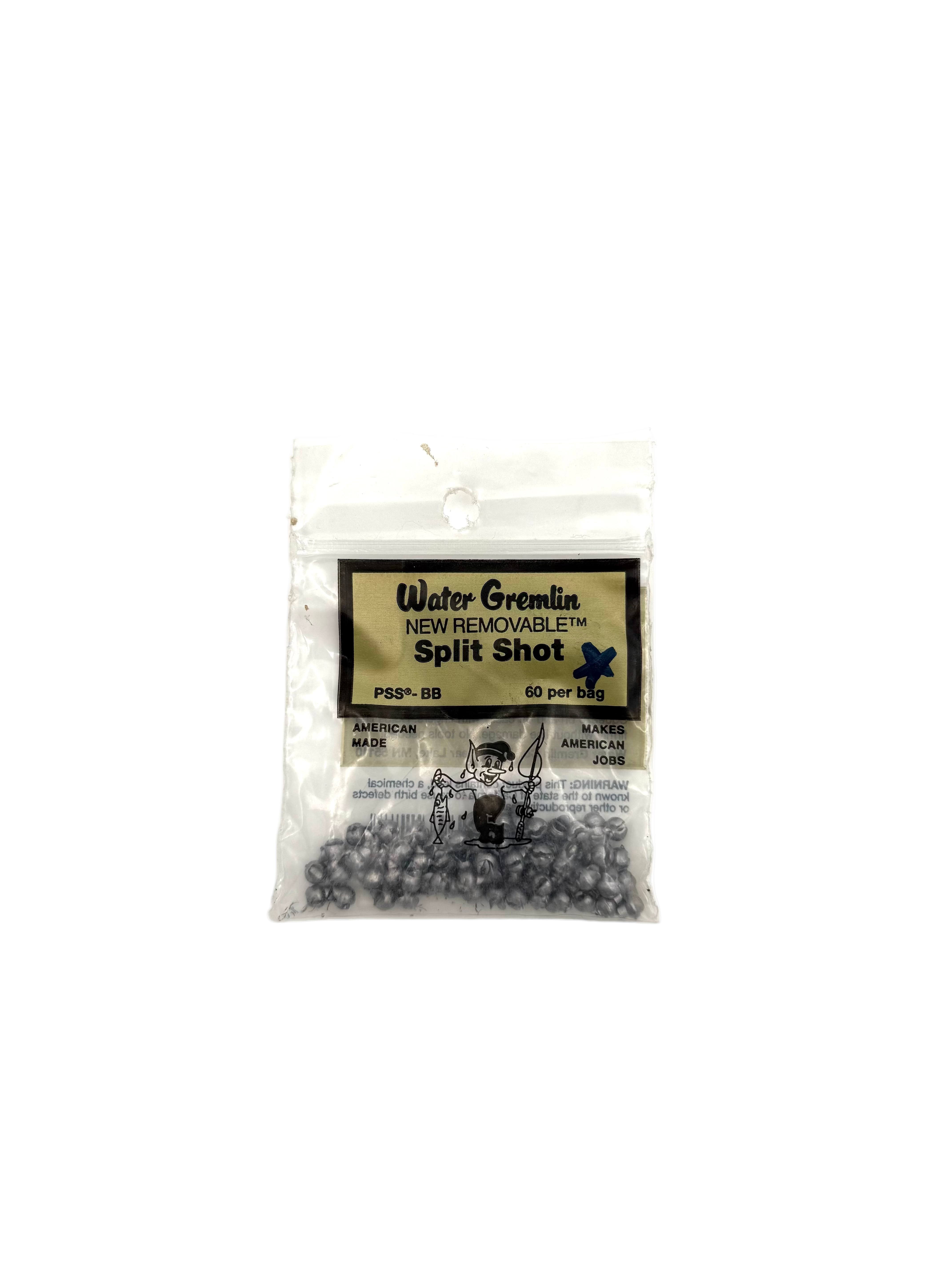 Water Gremlin New Removable Split Shot Weights PSS-BB 60pk – Haag Ventures
