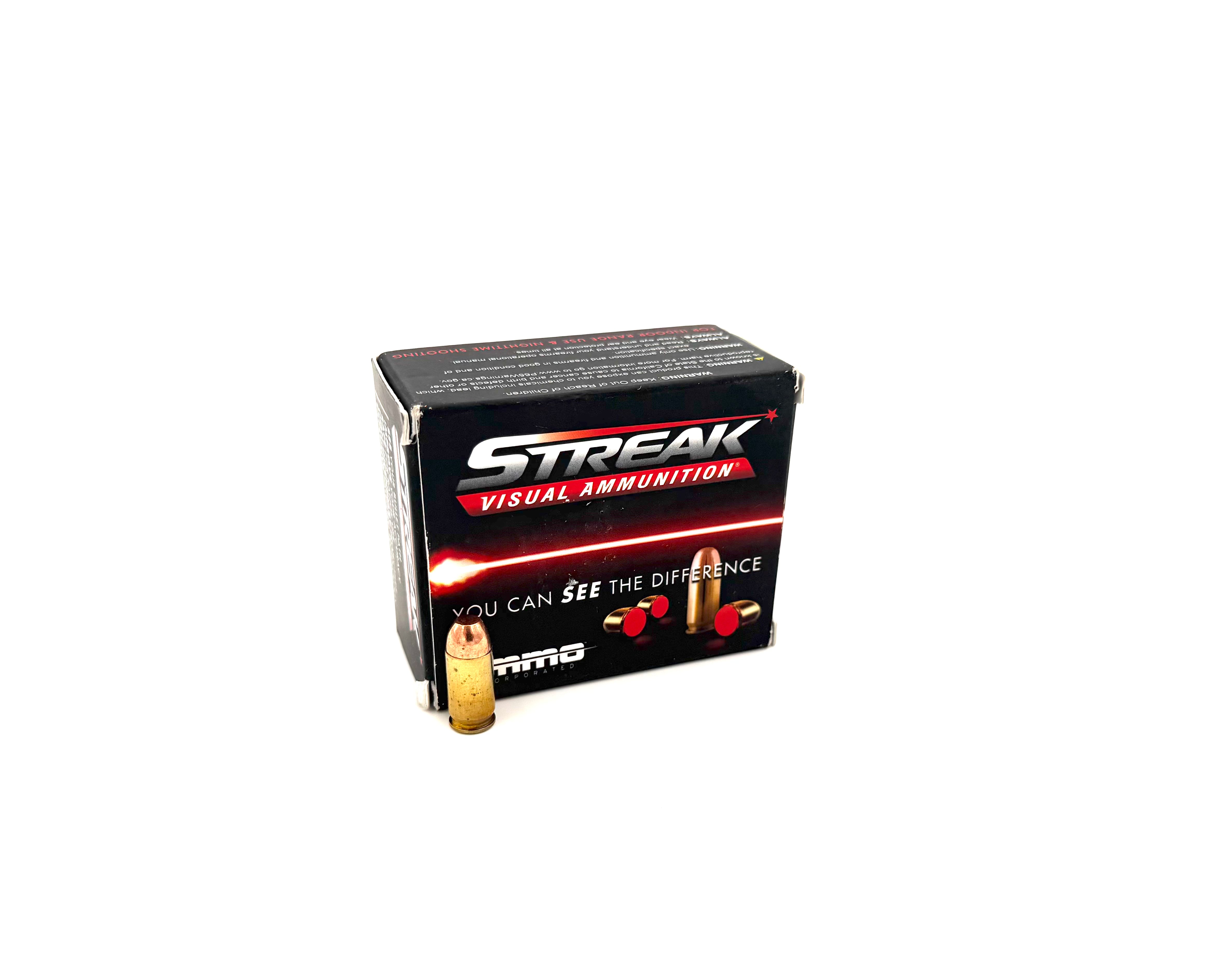 Streak Visual Ammunition 380 Auto 100gr TMC - 20ct – Haag Ventures